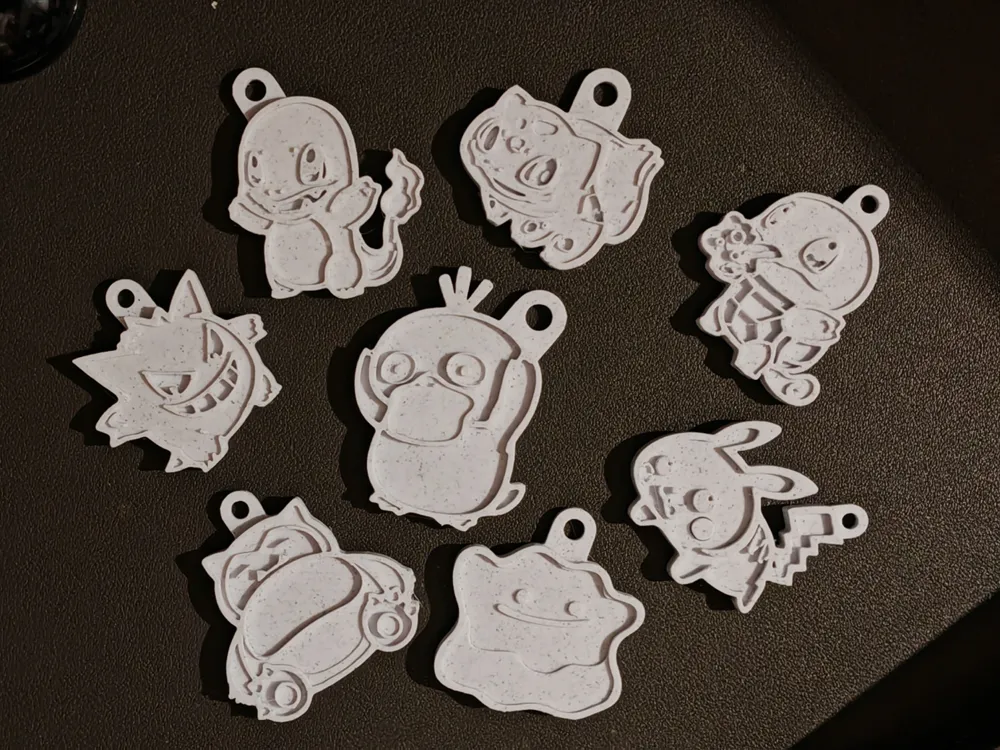 Pokemon Keychain (Ditto, Snorlax, Psyduck) - Free 3D Print Model ...