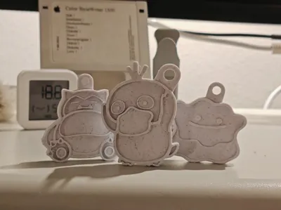 Pokemon Keychain (Ditto, Snorlax, Psyduck) - Free 3D Print Model ...