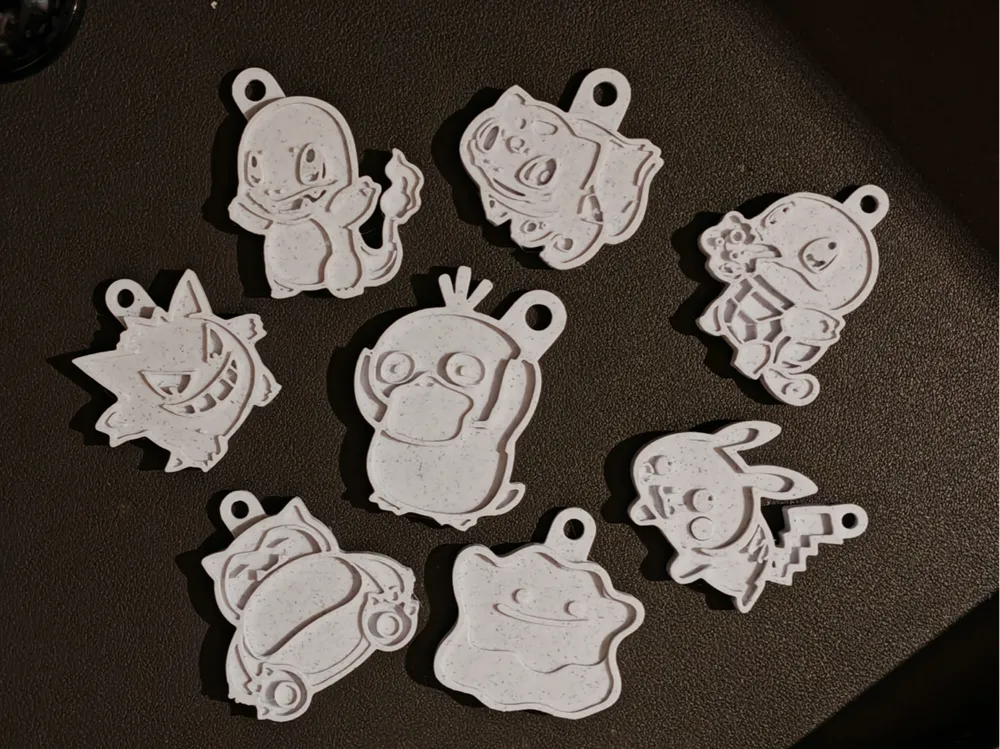 Pokemon Keychain (Ditto, Snorlax, Psyduck) - Free 3D Print Model ...