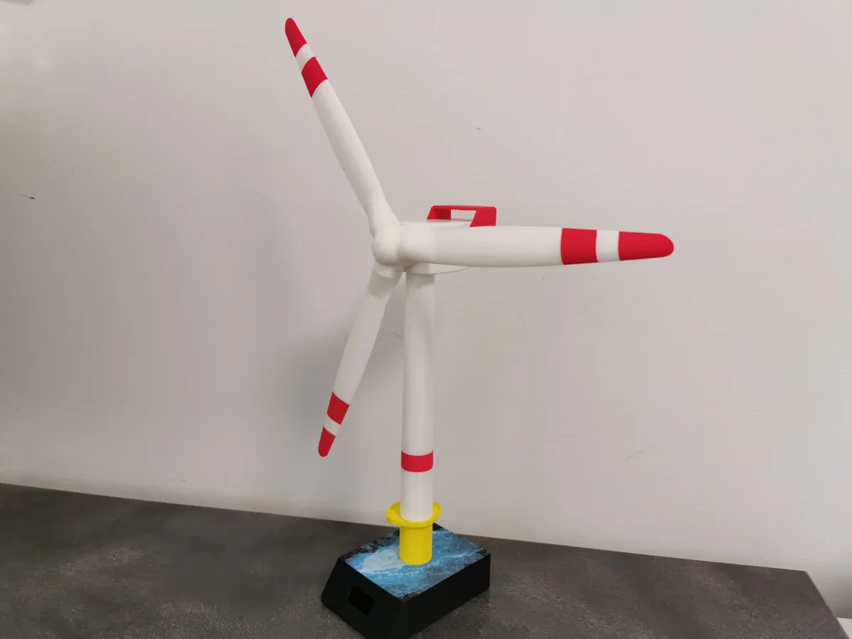 Ocean Wind Turbine with Ball Bearing - Free 3D Print Model - MakerWorld