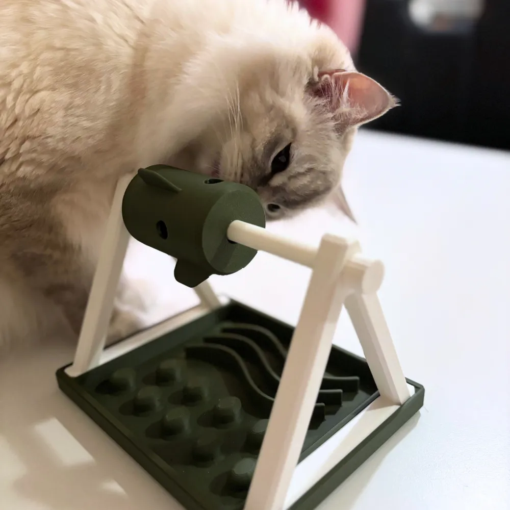 Cat Treat Dispenser by Qrafted Engineering MakerWorld: Download Free 3D Models