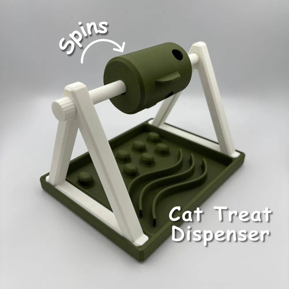 Cat Treat Dispenser by Qrafted Engineering MakerWorld: Download Free 3D Models