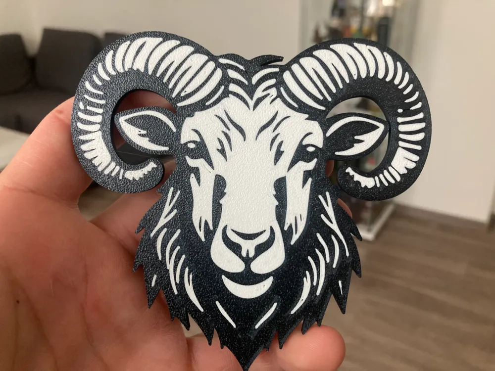 Ram Sheep Head by jakubhroch MakerWorld: Download Free 3D Models