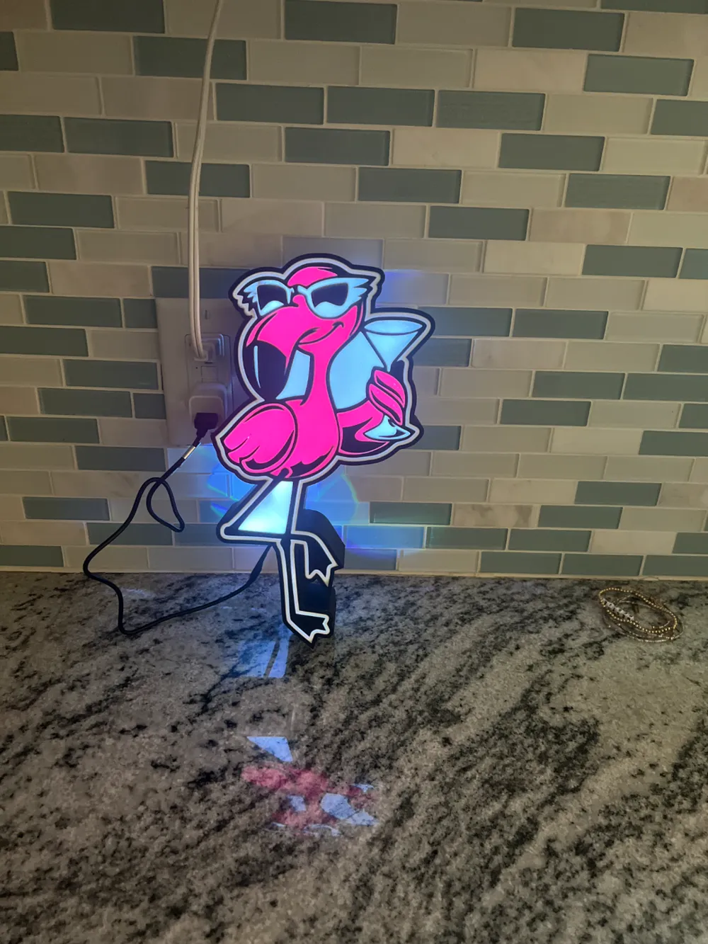 Flamingo Lightbox by Mcfleur MakerWorld: Download Free 3D Models