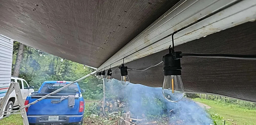 Awning hook for string lights - Free 3D Print Model - MakerWorld