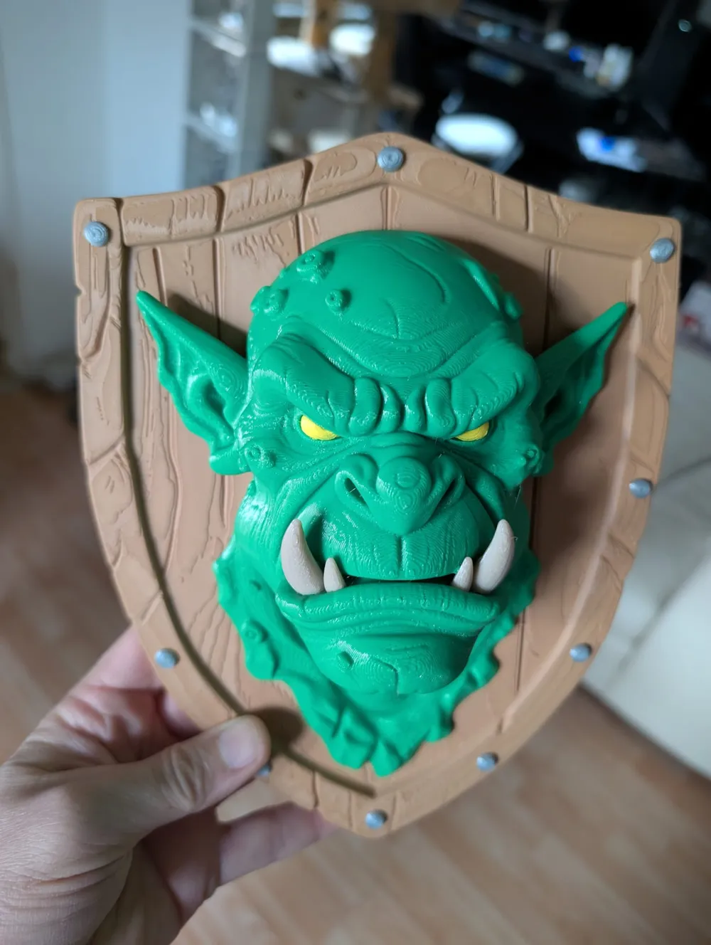 Ork-Kopftrophäe Wanddekoration (Einfacher 5-Farben-Druck) – Kostenloses ...