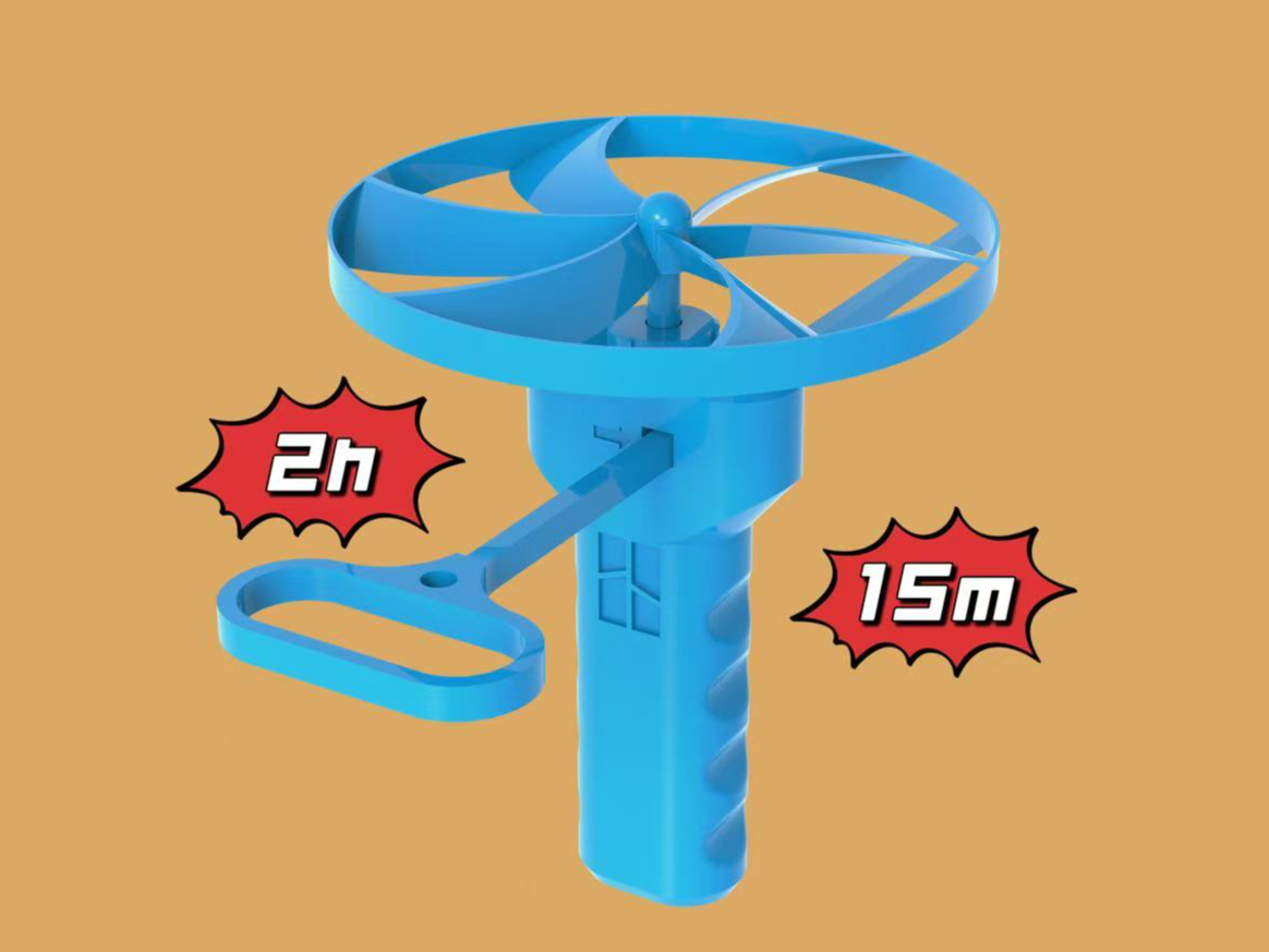Screw Copter, 2h, can fly 15m high (silky smooth, high strength, with ...