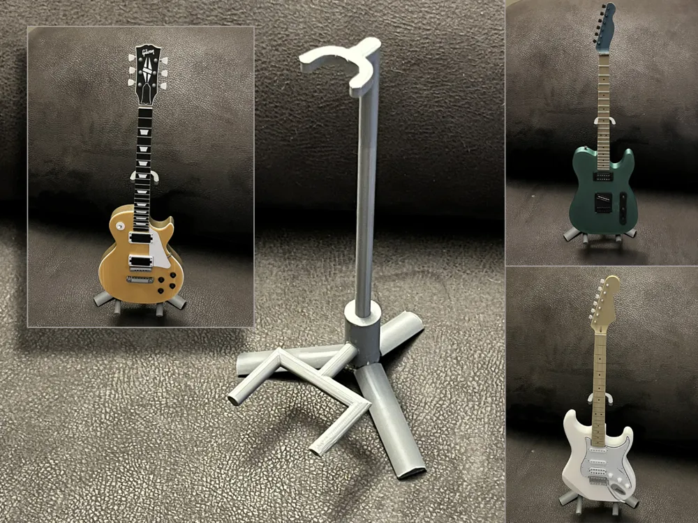 Mini Guitar Stand - Free 3D Print Model - MakerWorld