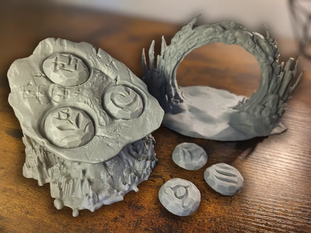 Dungeons & Dragons Cave Keystone Altar and Portal by Jonparrish3D ...