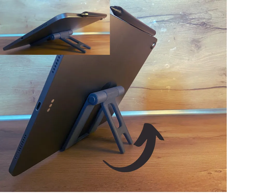 Adjustable iPad Stand by Mr. Werner MakerWorld: Download Free 3D Models