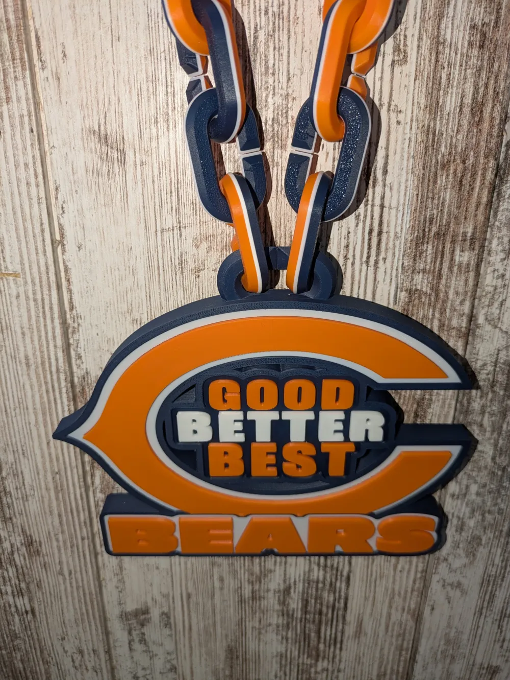 Chicago Bears GOOD BETTER BEST Oversized Chain - Free 3D Print Model ...