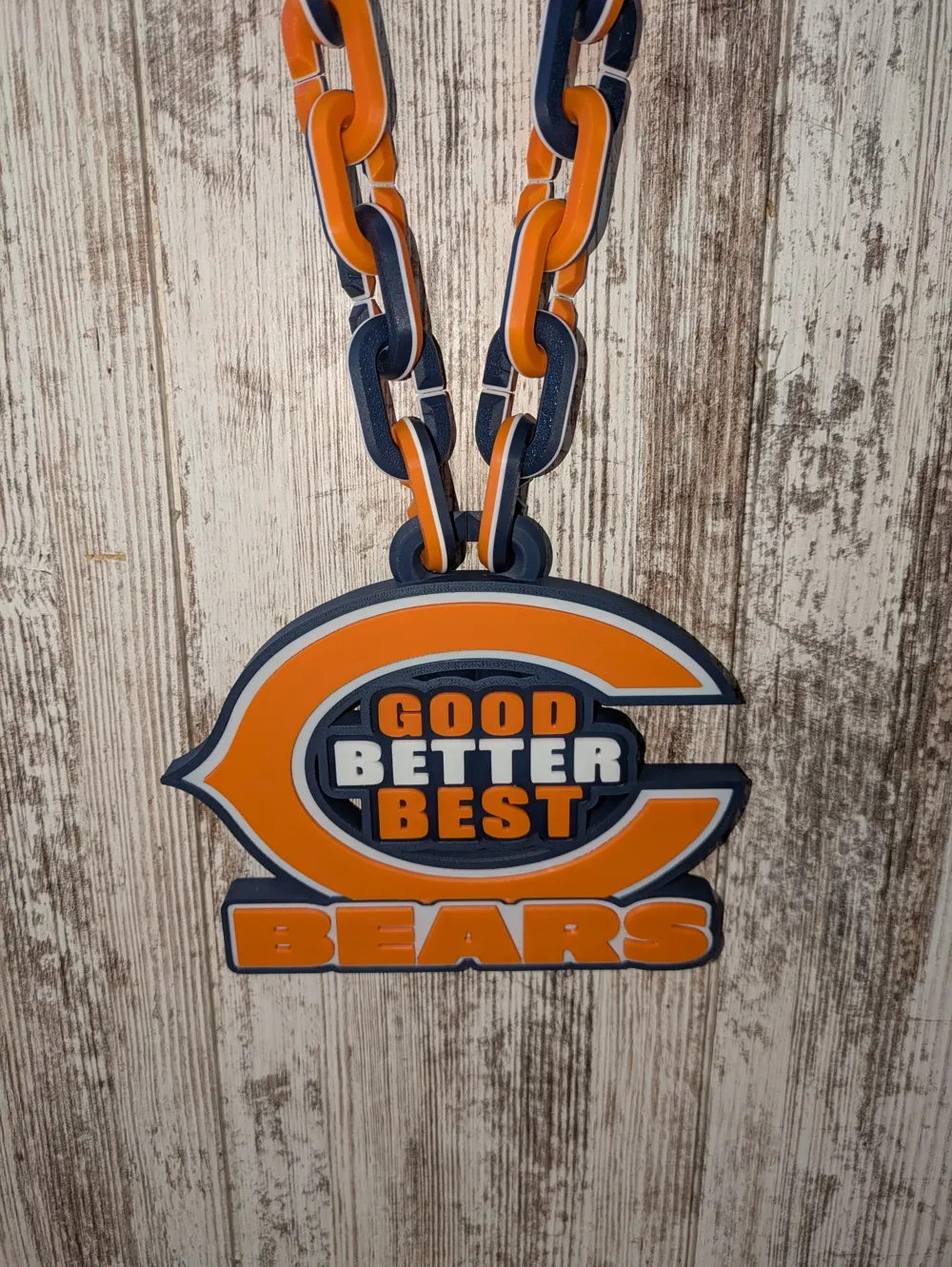 Chicago Bears GOOD BETTER BEST Oversized Chain - Free 3D Print Model ...