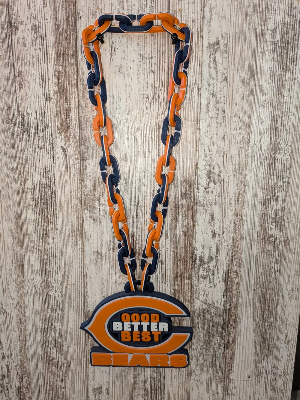 Chicago Bears GOOD BETTER BEST Oversized Chain - Free 3D Print Model ...