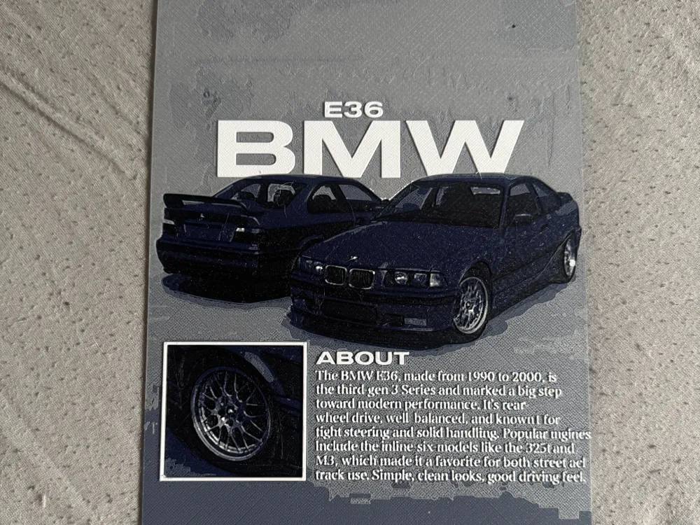 BMW E36 by AKSven777 MakerWorld: Download Free 3D Models