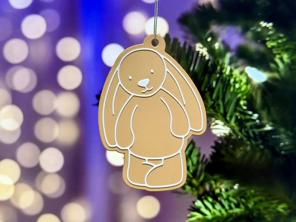 Jellycat gingerbread Christmas tree decoration set - Free 3D Print ...