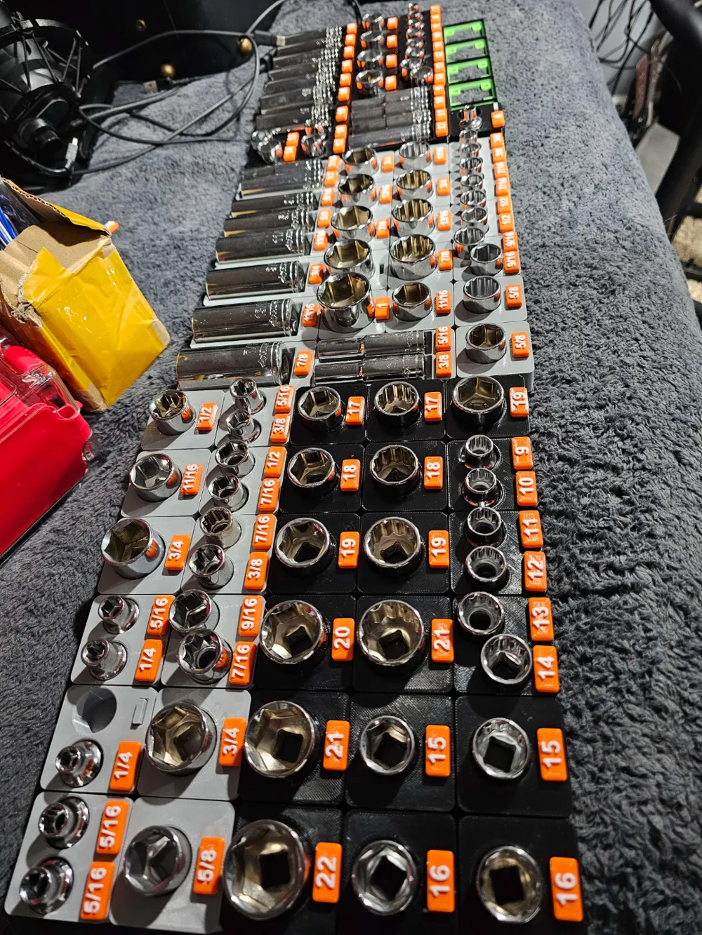 Gridfinity Universal Socket Tray - 70mm (2x Grid) by snjames316 ...