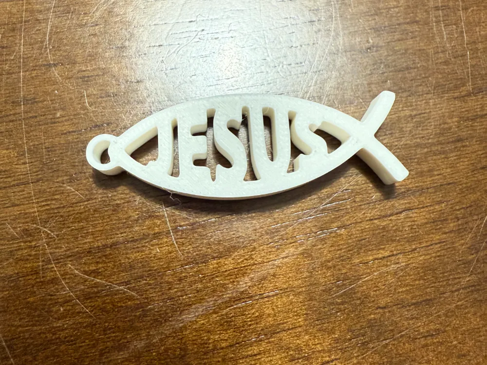 Jesus Fish Model Keychain by Joshua.loebenberg2 MakerWorld: Download ...