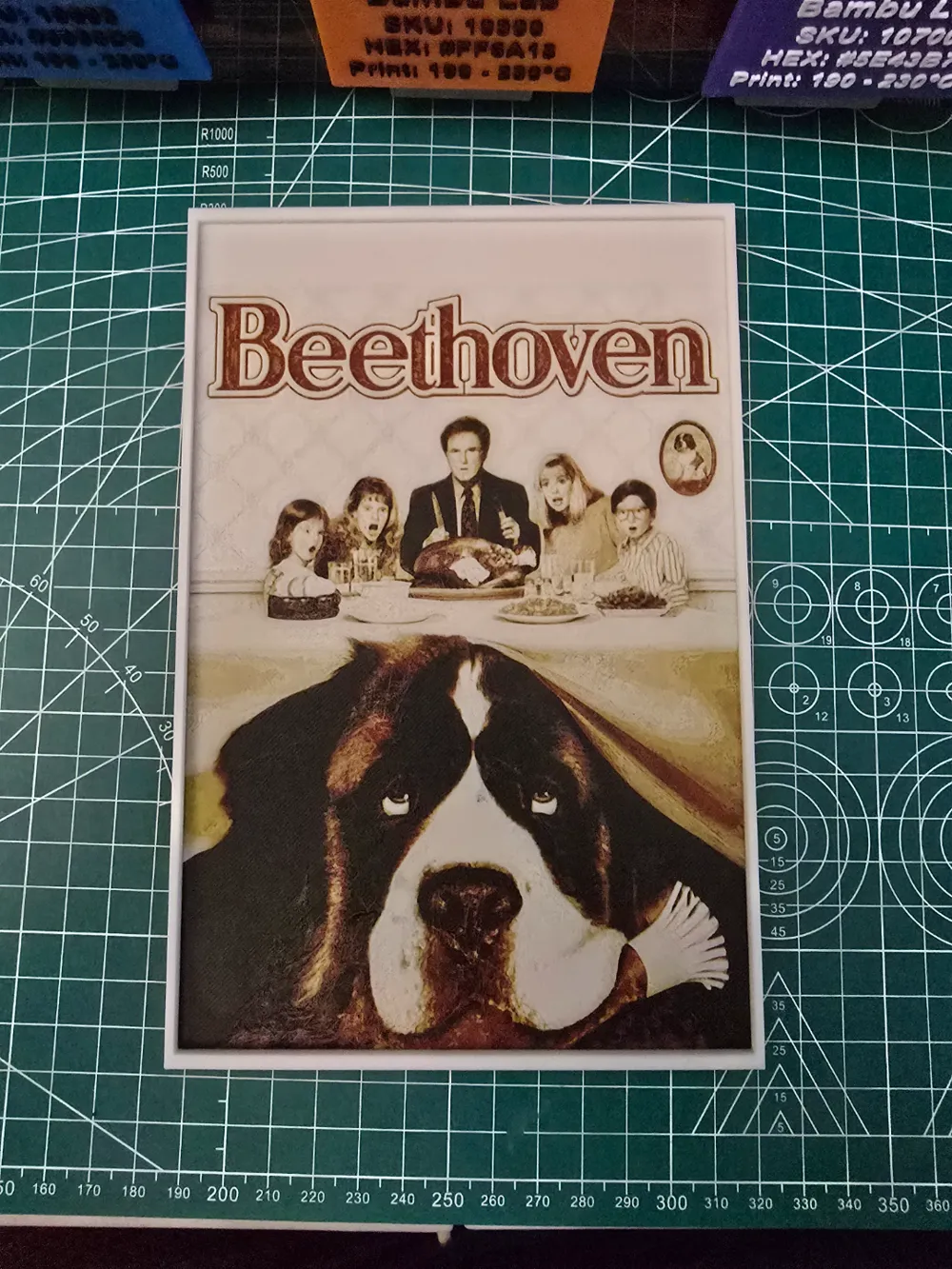 Beethoven Movie Poster - Hueforge Art by Lumpy3D - MakerWorld