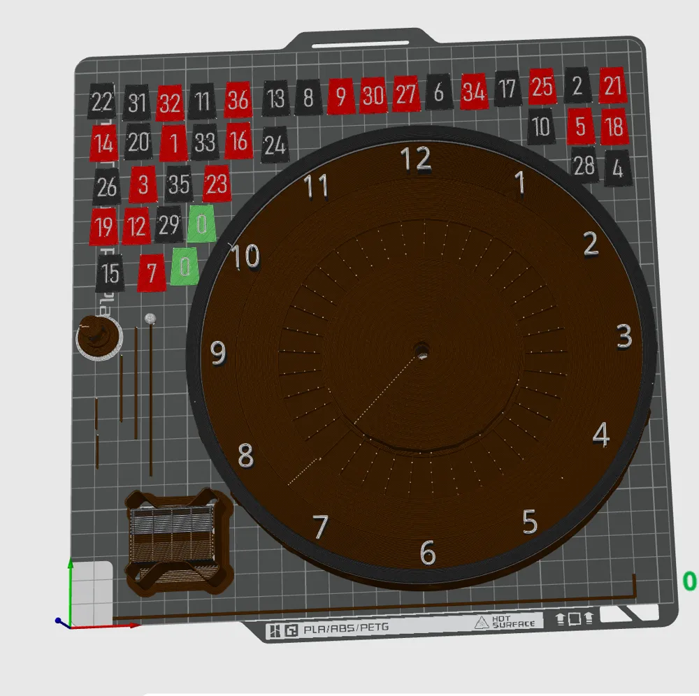 Roulette clock by vincevic - MakerWorld