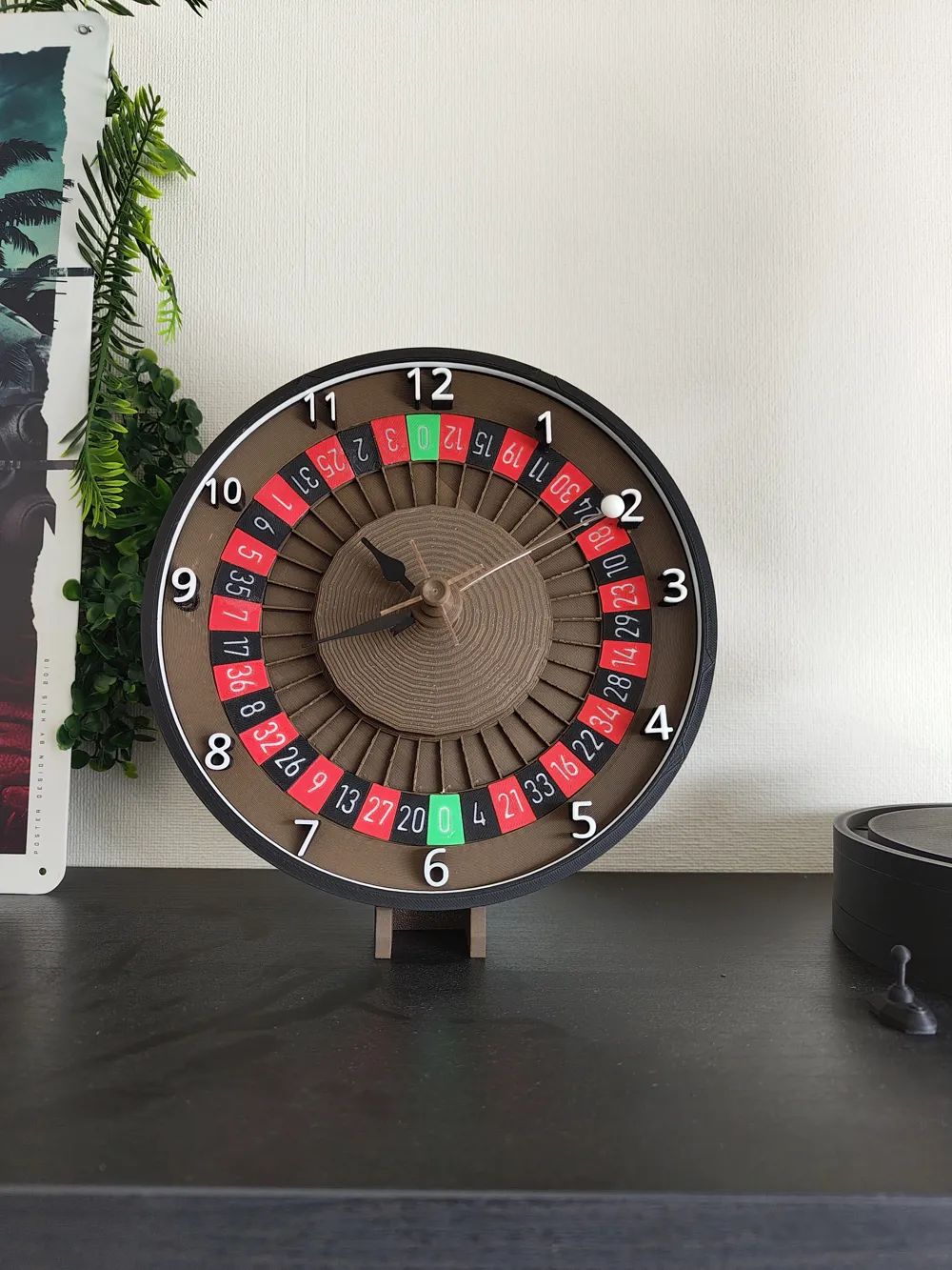 Roulette clock by vincevic - MakerWorld