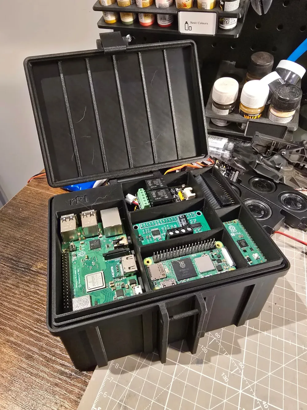 RaspberryPi/Arduino/Electronics Organizer Box - Free 3D Print Model ...