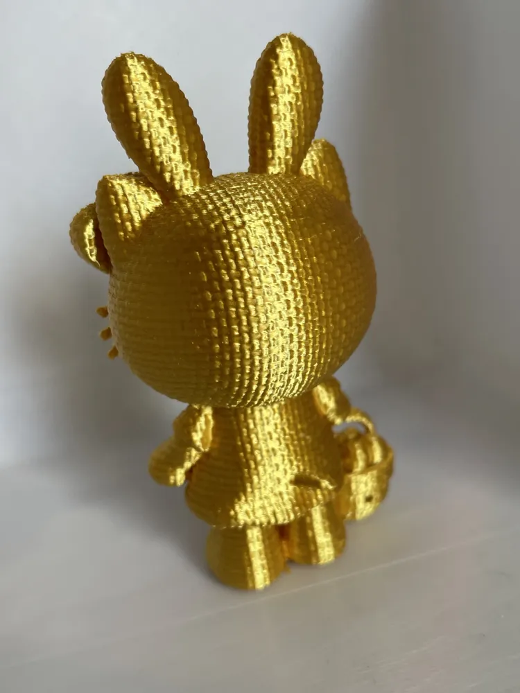 Hello Kitty Knit Version - Free 3D Print Model - MakerWorld