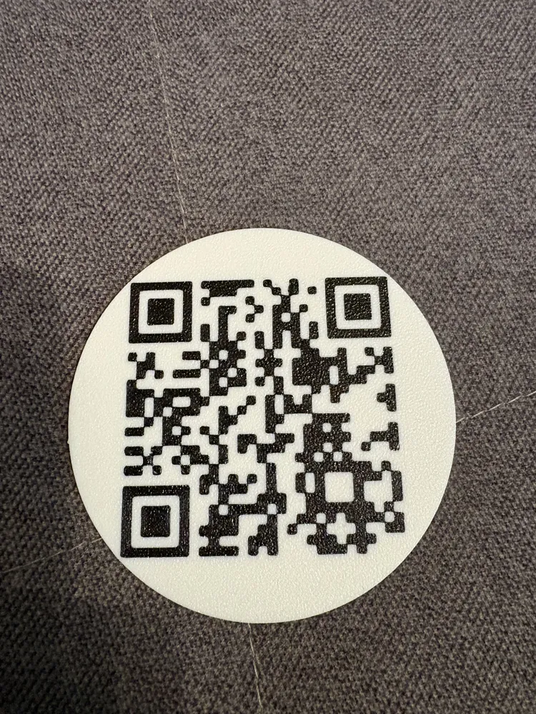 Qr code coaster by Lubka MakerWorld: Download Free 3D Models