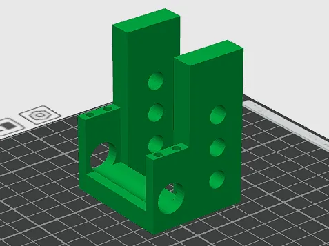 Tetrix Max Channel Low Sitting Servo Motor Mount by Tyrone_Biggums ...