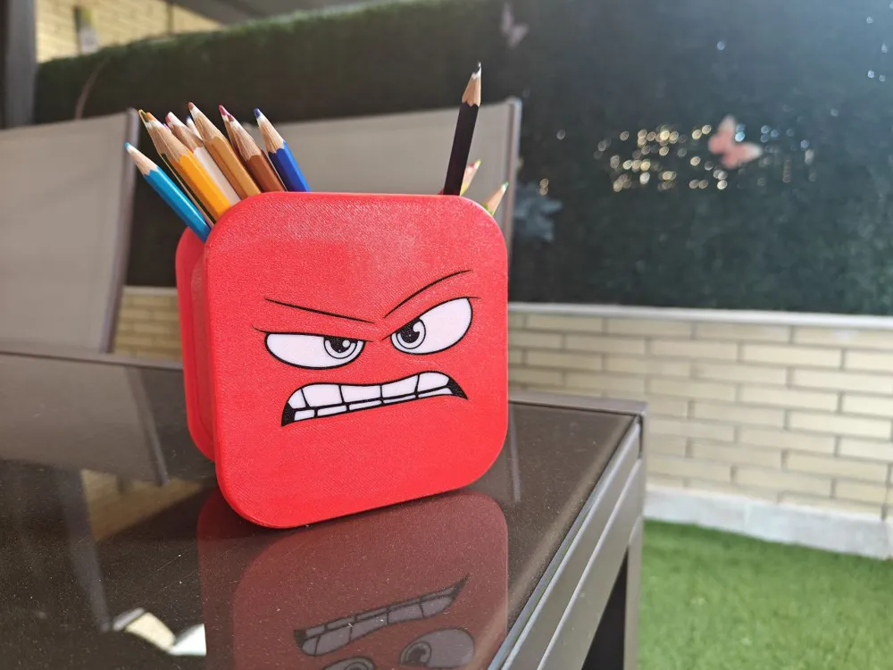 InsideOut Anger Pencil Cup by julianfj - MakerWorld