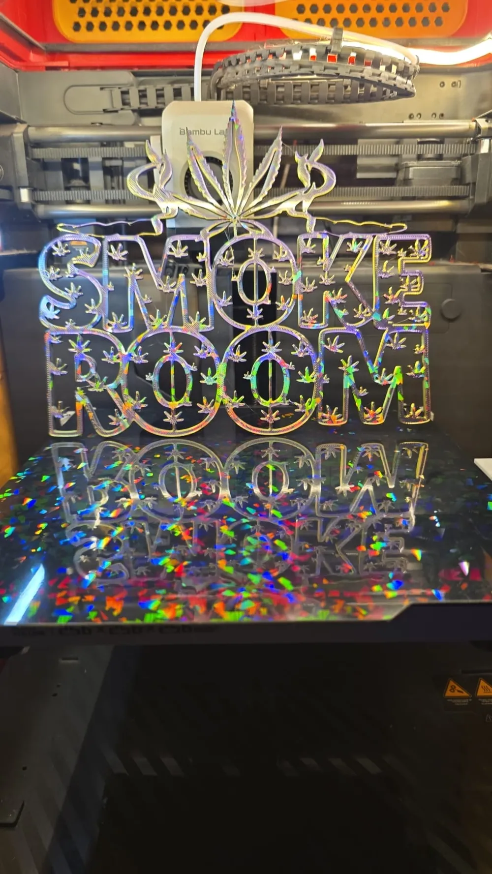 SMOKE ROOM Sign - Free 3D Print Model - MakerWorld