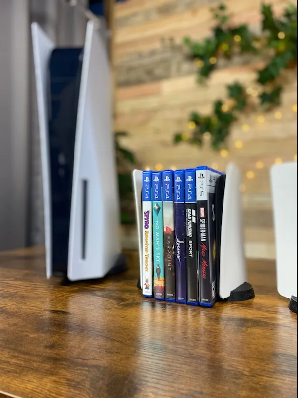 PS5 Video Game Organizer Bookends - Free 3D Print Model - MakerWorld