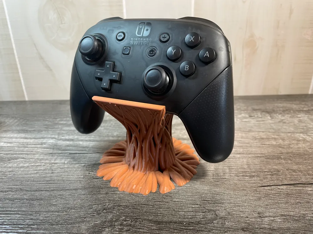 Tree Root Stand for Gaming Controllers V2 by BoomBamPrints - MakerWorld