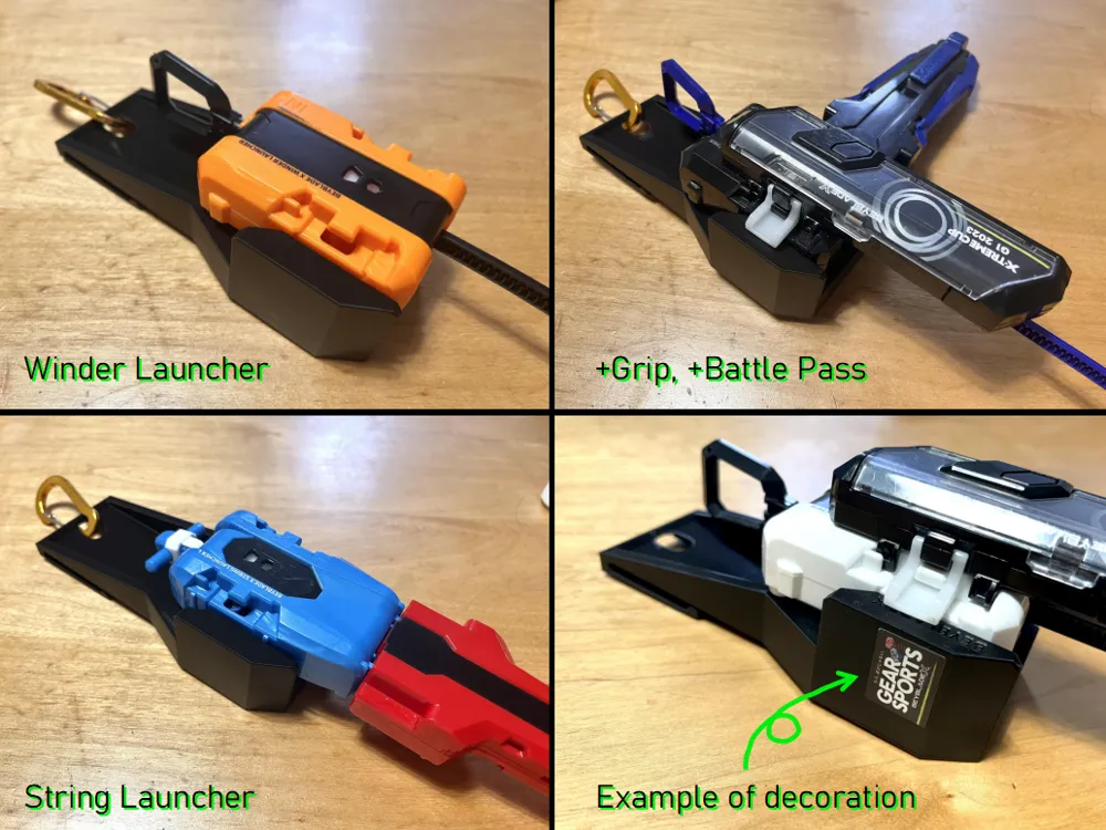 Beyblade X - Launcher Holder by Yacchi! - MakerWorld