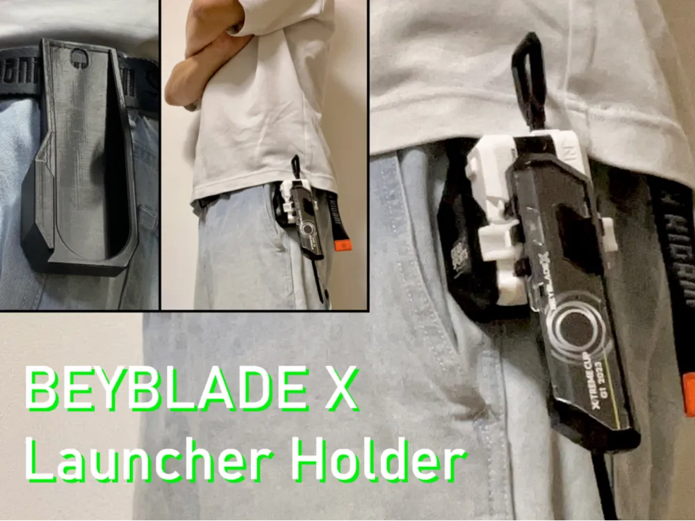 Beyblade X - Launcher Holder by Yacchi! - MakerWorld