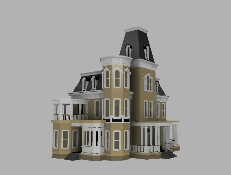Victorian House #1, HO Scale - Free 3D Print Model - MakerWorld