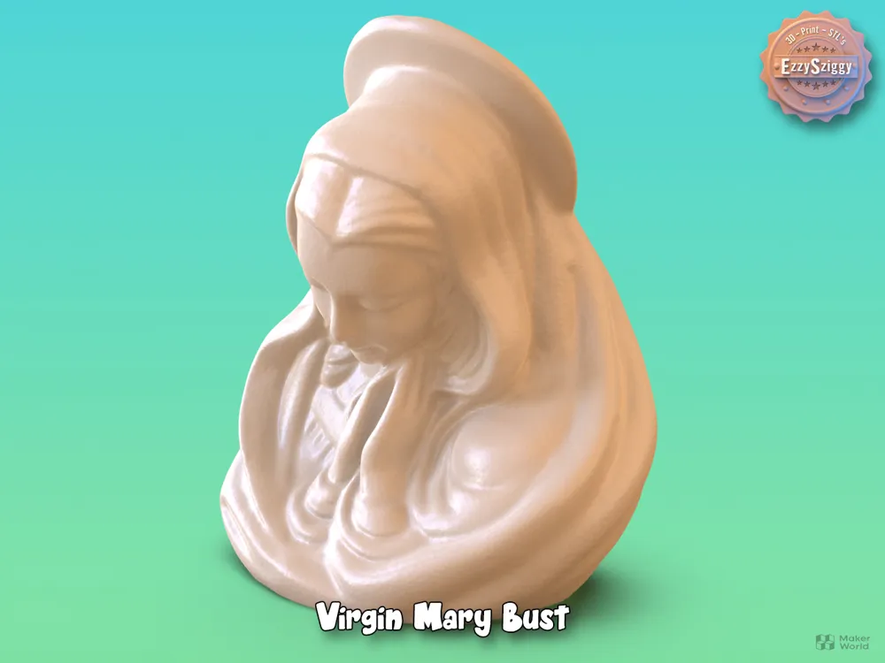 Virgin Mary Bust by EzzySziggy MakerWorld: Download Free 3D Models