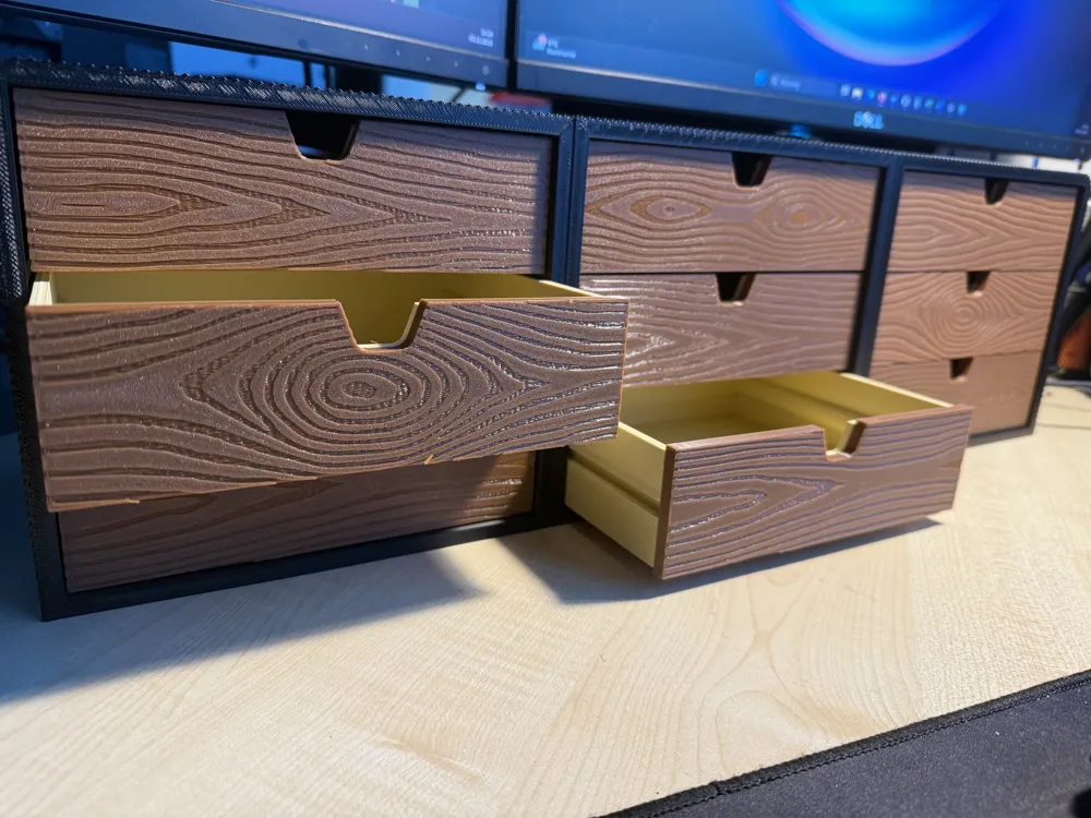 WoodLine Desk Organizer - Free 3D Print Model - MakerWorld