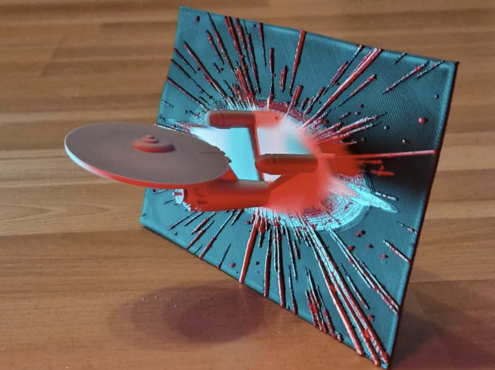 Enterprise TOS - HueForge Hybrid Print - Free 3D Print Model - MakerWorld
