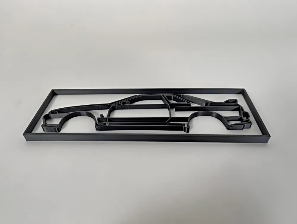 Nissan Skyline GTR R32 Line Art Display by sannersays - MakerWorld