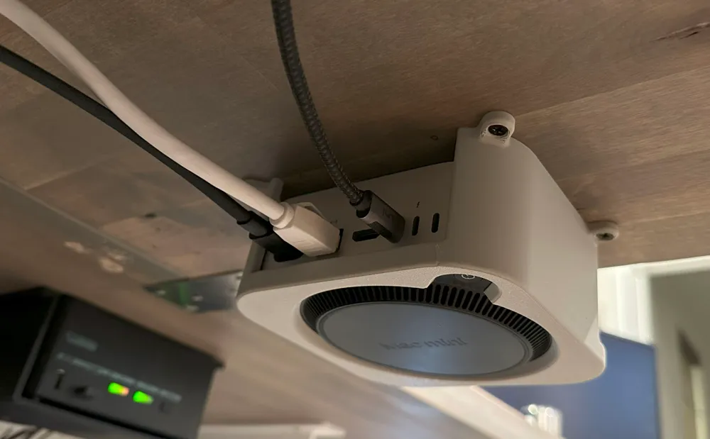 Under-desk Mount for M4 Mac mini - Free 3D Print Model - MakerWorld