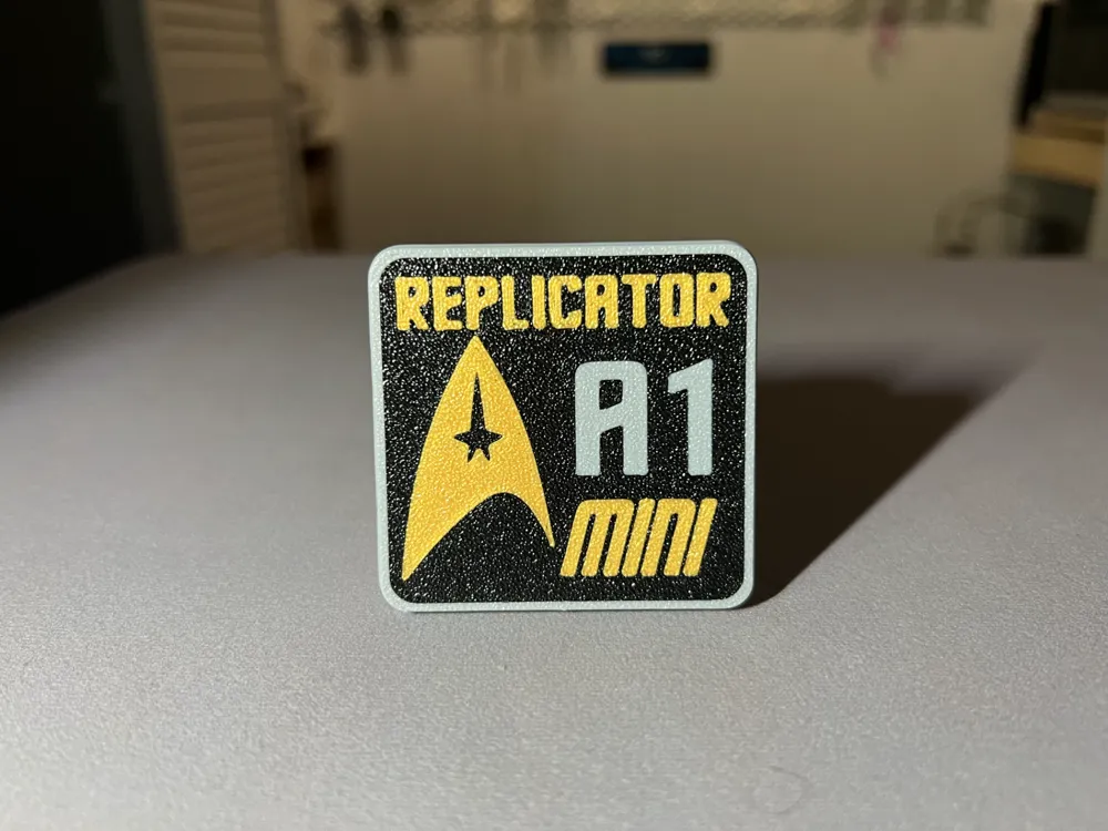 A1-Mini | Star Trek Replicator |Printer Label/Sign Remixed by BRE3DLOVE ...