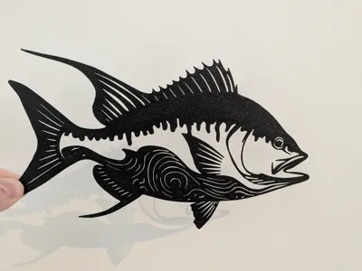 Salt Water 2D Art Reef Fishing Fish Nature by polygon_boy - MakerWorld