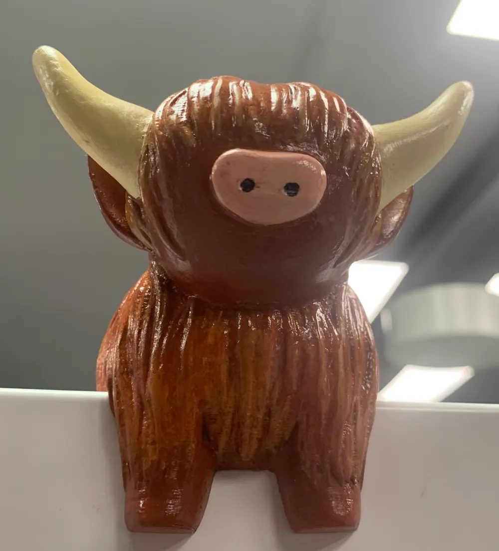 Coo Coat Hanger for Cubicle, Highland Coo Remixed by jdalycache ...