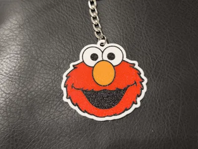 Keychain - Elmo - Free 3D Print Model - MakerWorld