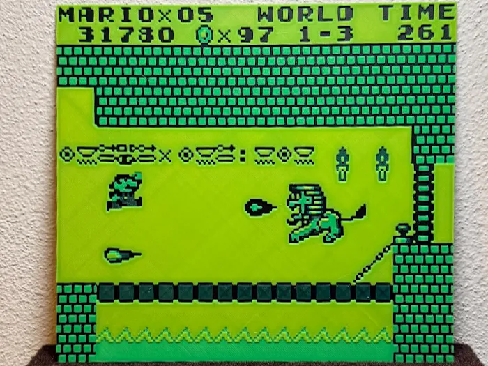 Super Mario Land - Game Boy - Hueforge – Kostenloses 3D-Druckmodell ...