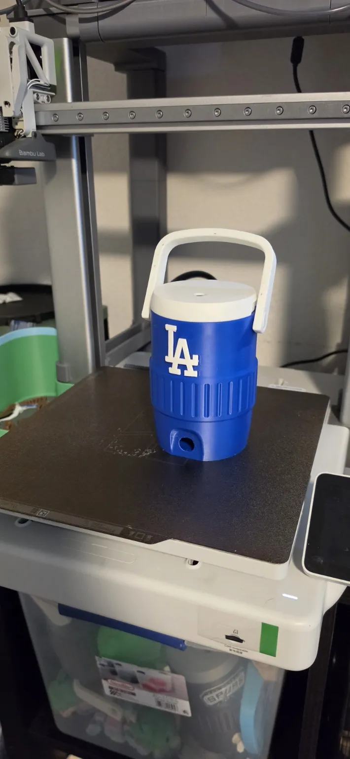 Los Angeles Dodgers Koozie - Snap on Logo - Free 3D Print Model ...