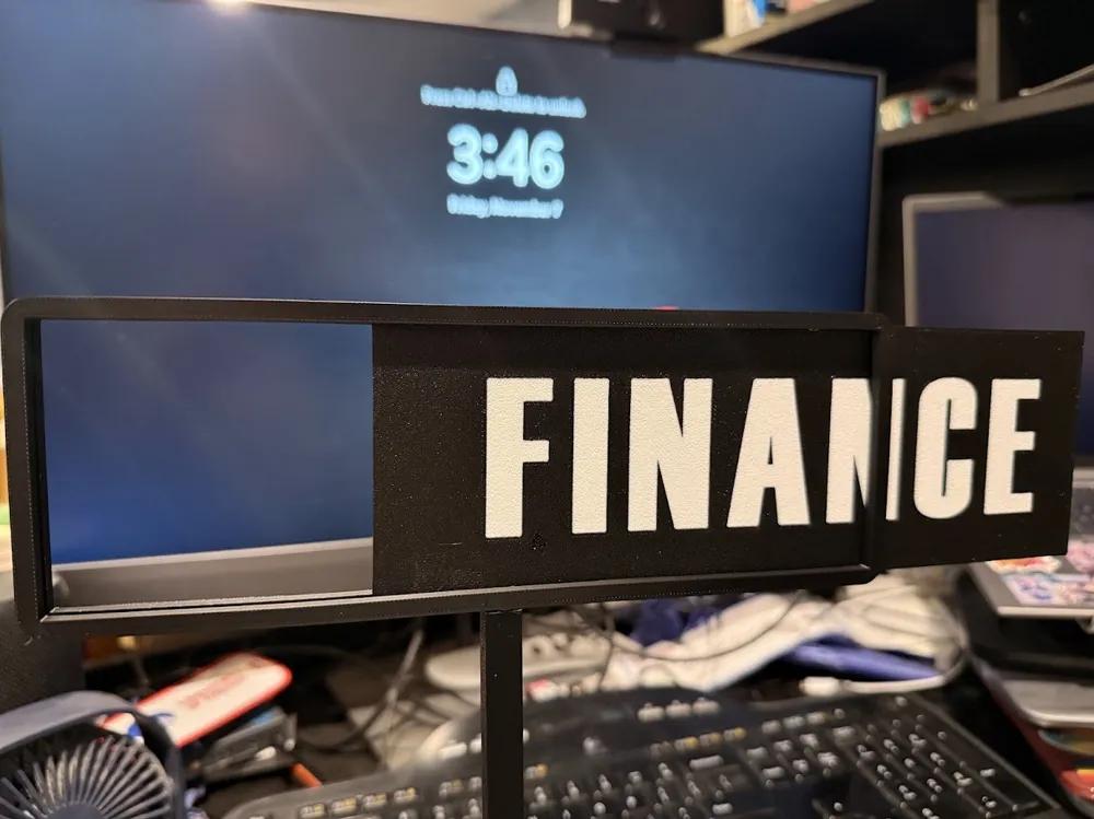Magnetic Cubicle Sign / People Pointer - Free 3D Print Model - MakerWorld