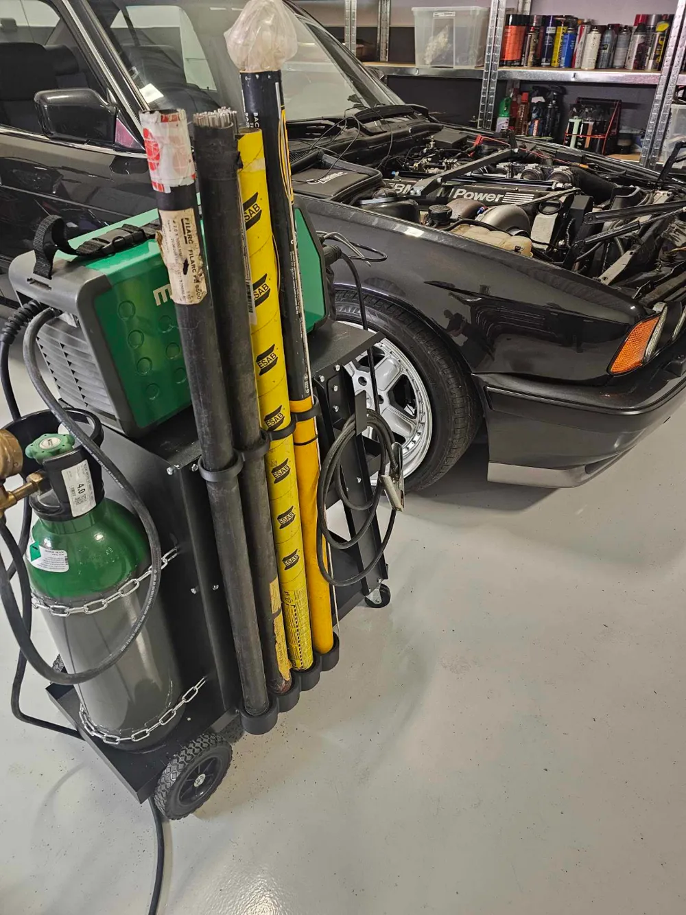 Tig filler rod holder for cheap Biltema weld cart by lagget MakerWorld ...