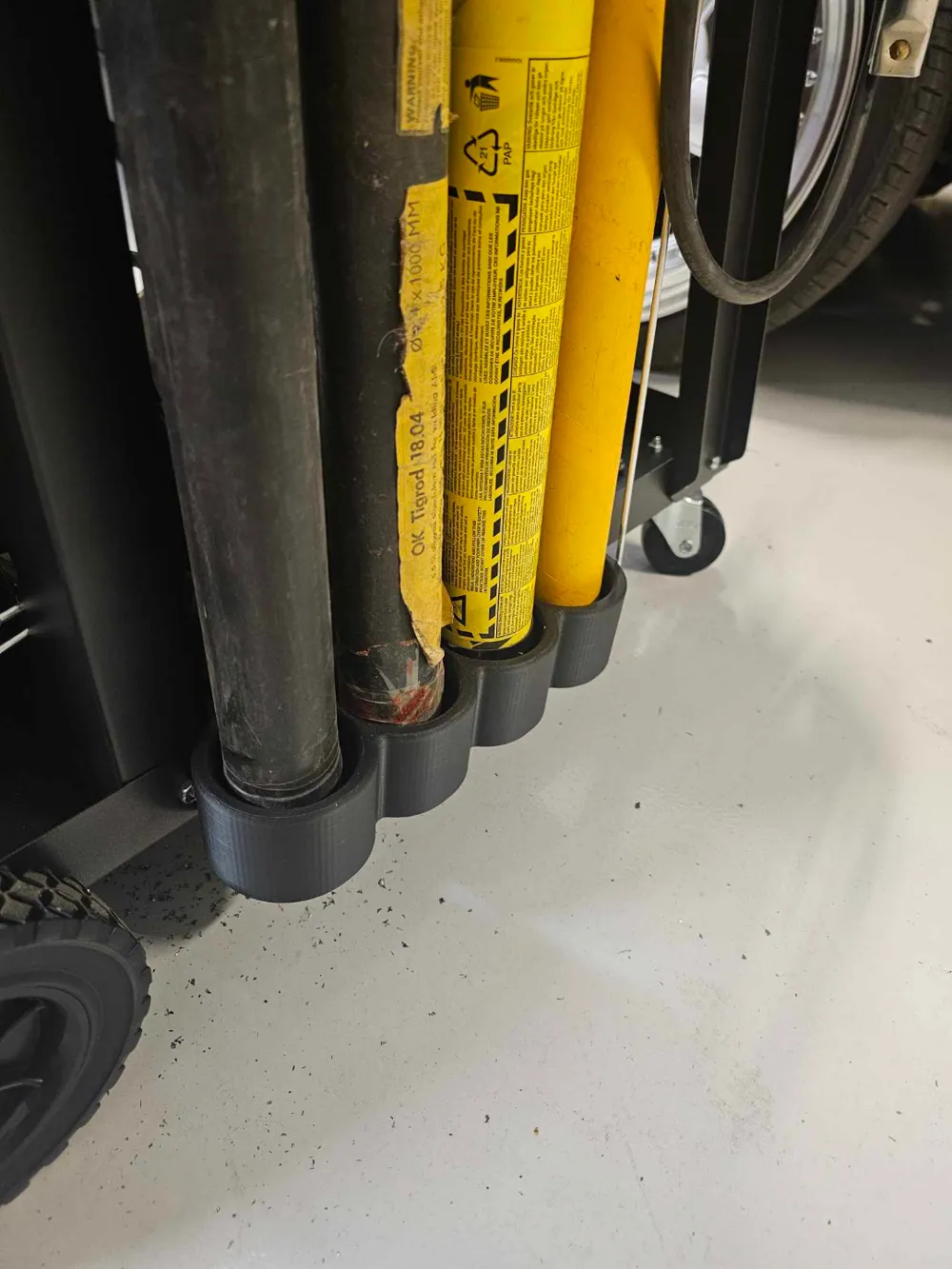 Tig filler rod holder for cheap Biltema weld cart by lagget MakerWorld ...