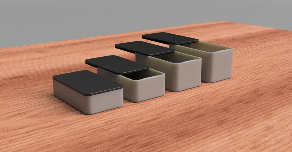 Boxes with sliding lid & snap lock by Go Brrr MakerWorld: Download Free ...